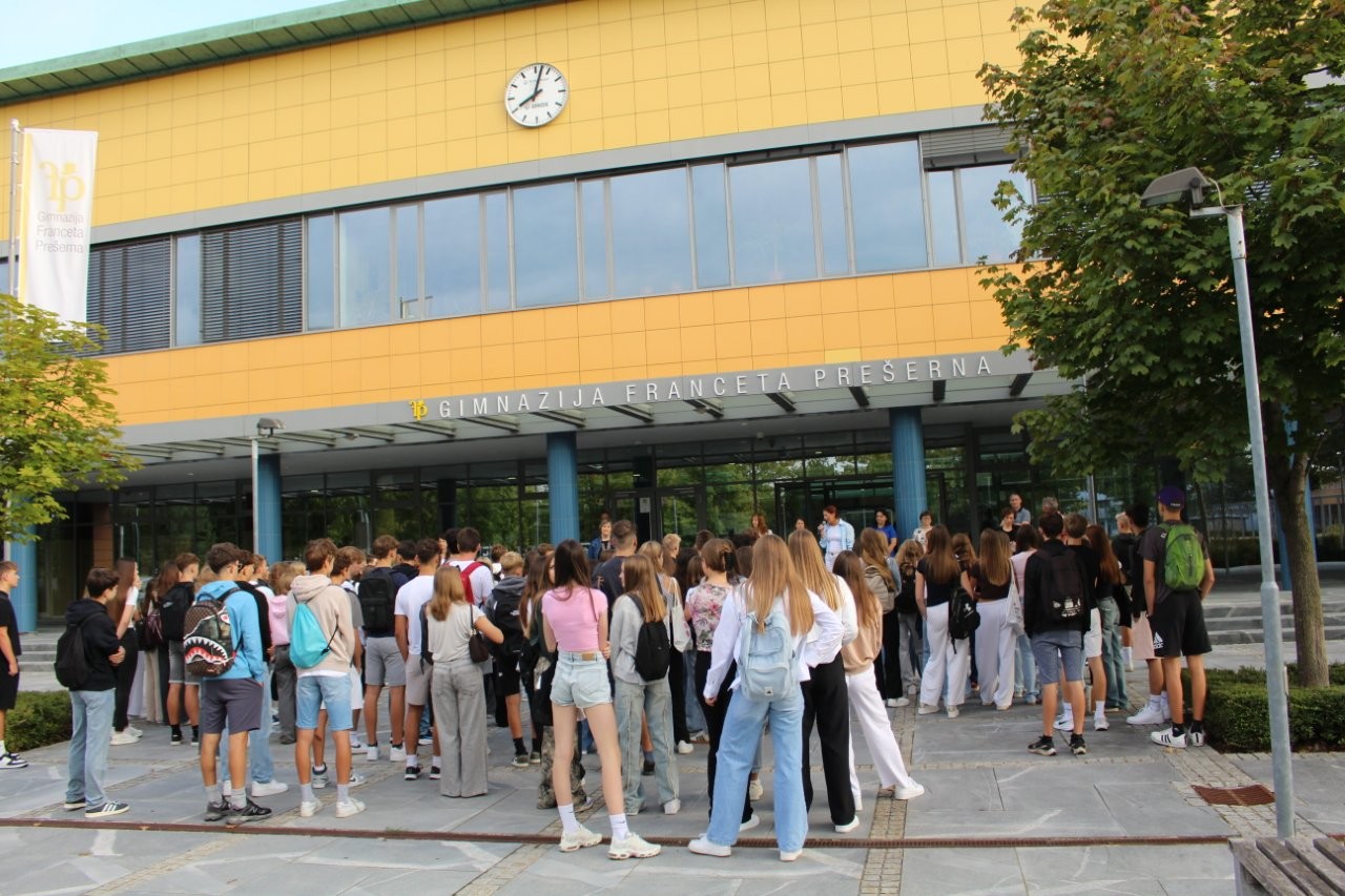 1. šolski dan | Gimnazija Franceta Prešerna